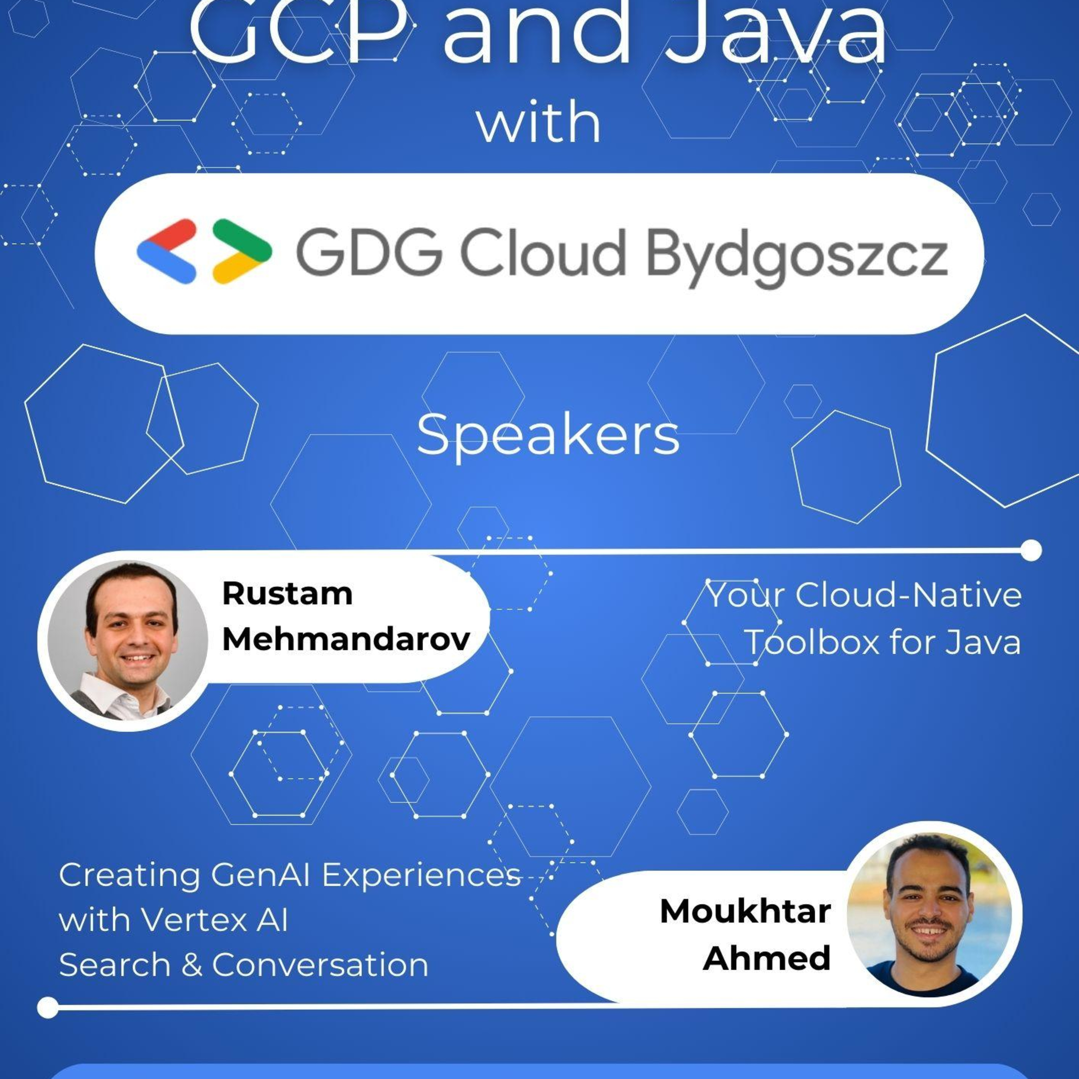 See Let's talk about GCP and Java with GDG Cloud Bydgoszcz (Hybrid event) at Google Developer ...